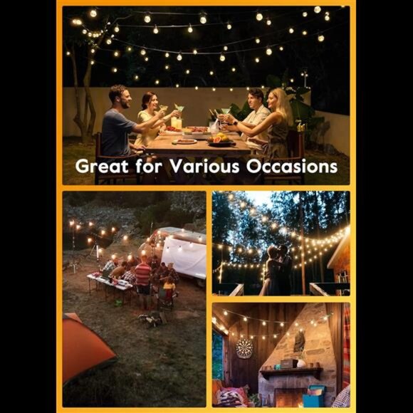Accents | Brightown Outdoor String Lights 5 Ft Led Patio Lights W 25 ...